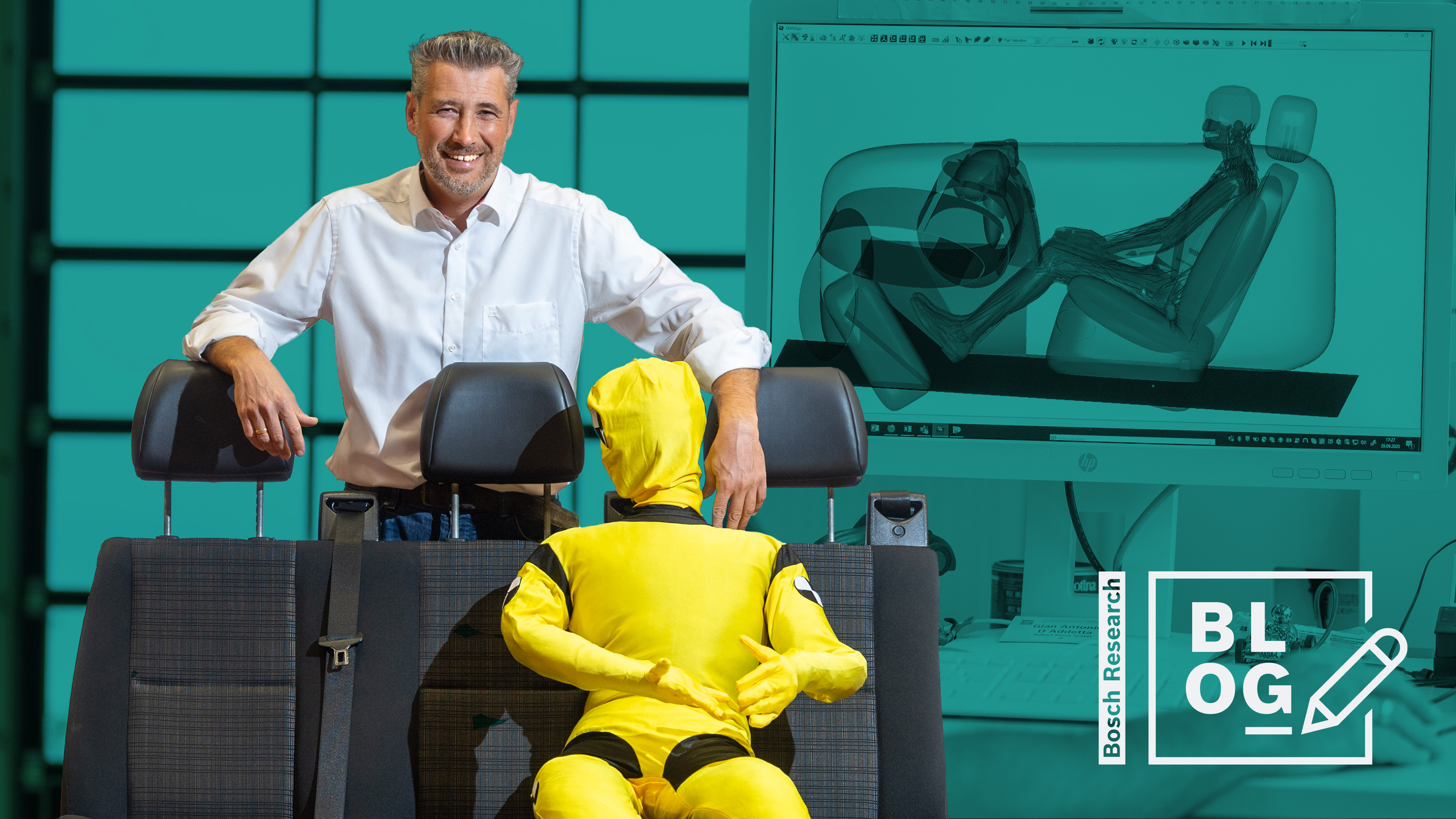 How we create a safe driving experience using human body models | Bosch ...